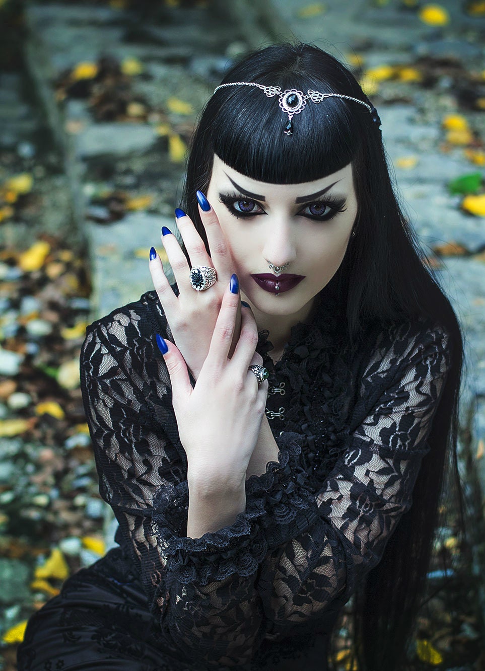 Gothic Ring Cameo Ring Black Rose Ring Red Rose Ring Goth Ring | Etsy