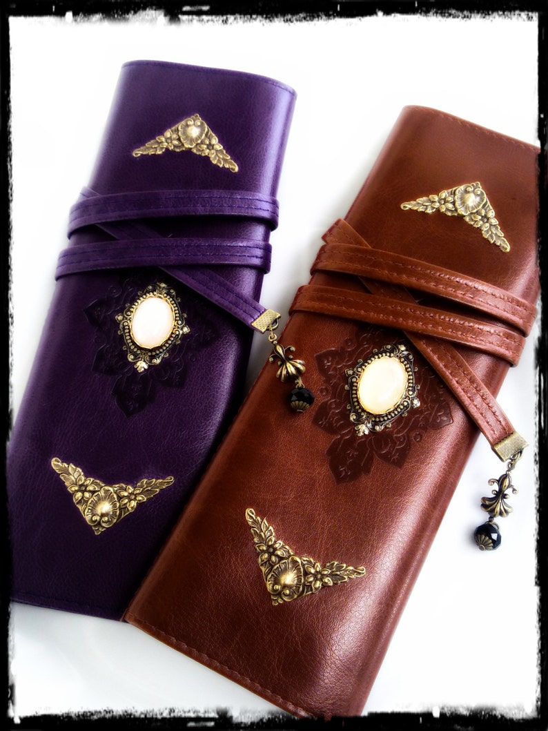 Gothic Cosmetic Pouch Pencil Case Red Pouch Victorian Pouch - Etsy