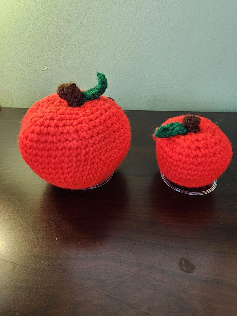 Crochet Apple or Pencil Desk Buddy, Teacher Appreciation Gift - Etsy