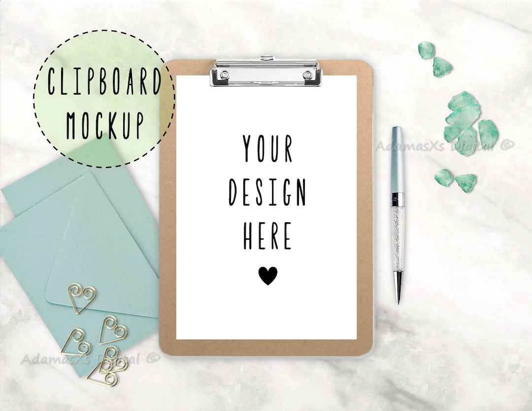 Clipboard Mockup, Clipboard, Desk Mockup, Planner Mockup, Print Mockup ...
