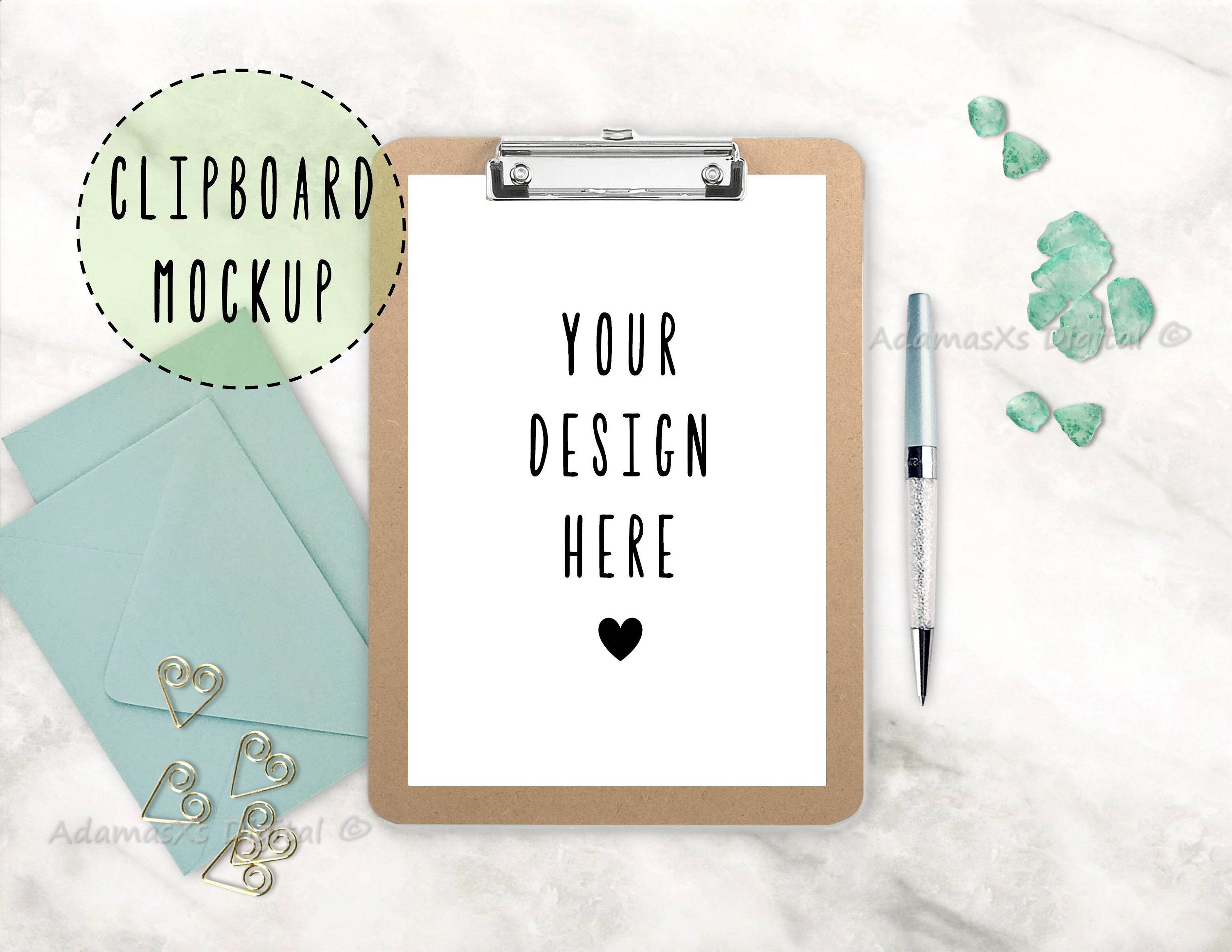 Clipboard Mockup, Clipboard, Desk Mockup, Planner Mockup, Print Mockup ...