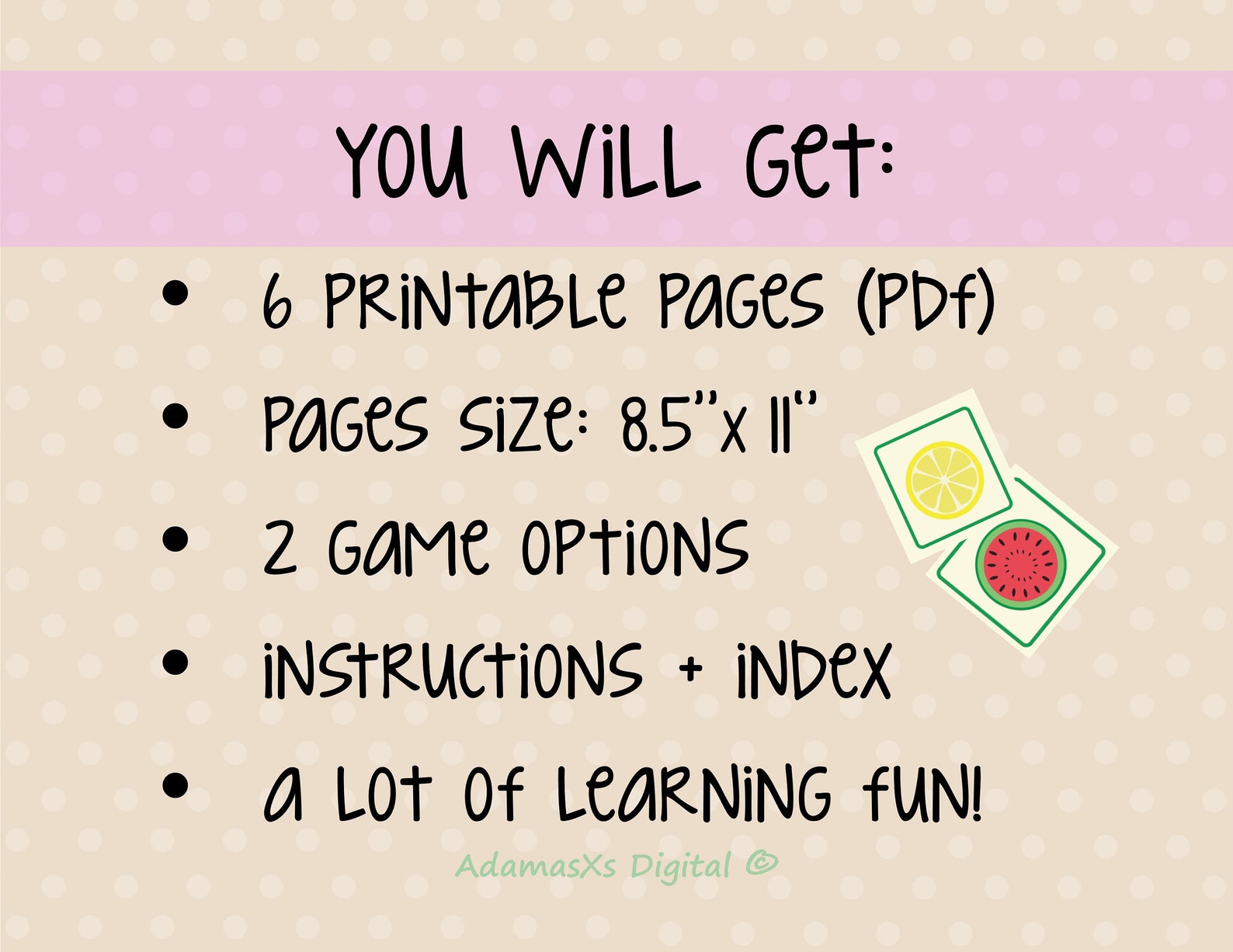 Fruit Matching Game, Fruit Slices Matching Activity, Part to Whole ...