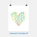 Music Print Art Music Notes Print Heart Poster Design Heart - Etsy