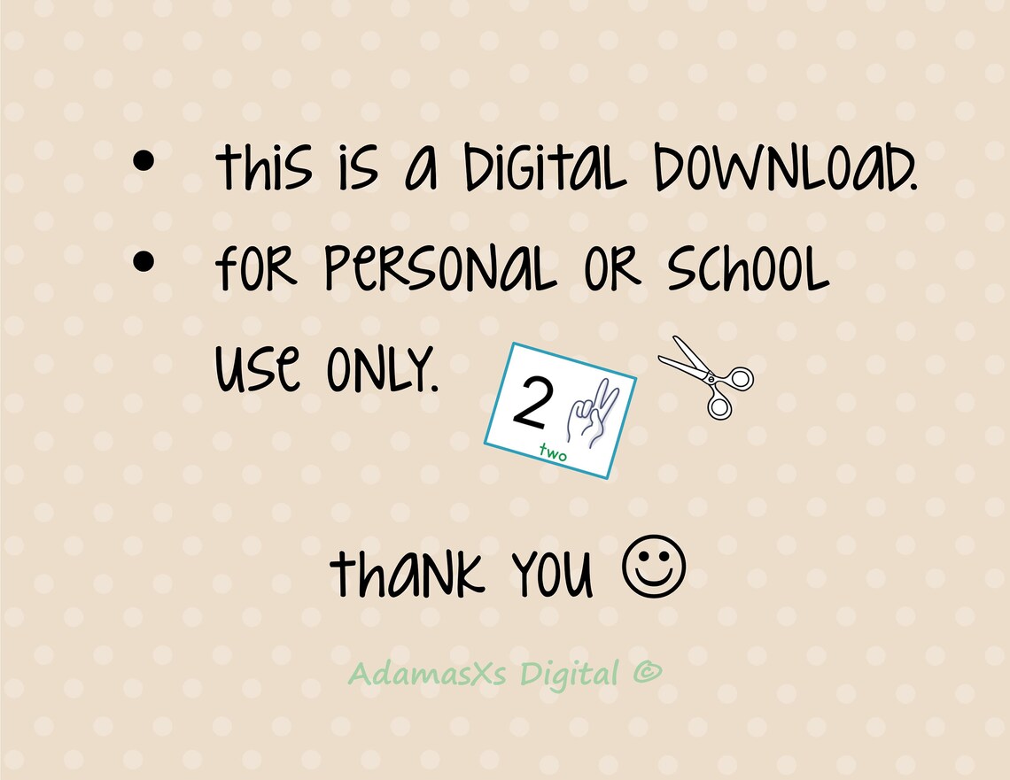 Numbers Matching Game, Preschool Matching Activity, Counting Activity ...