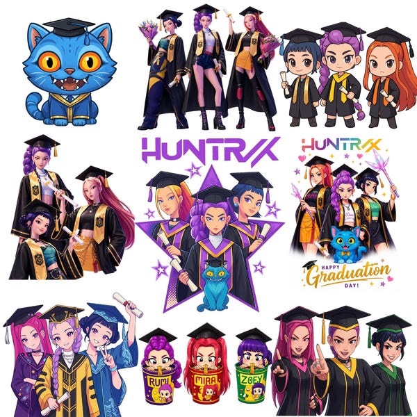 Kpop Chibi Graduation - Etsy UK