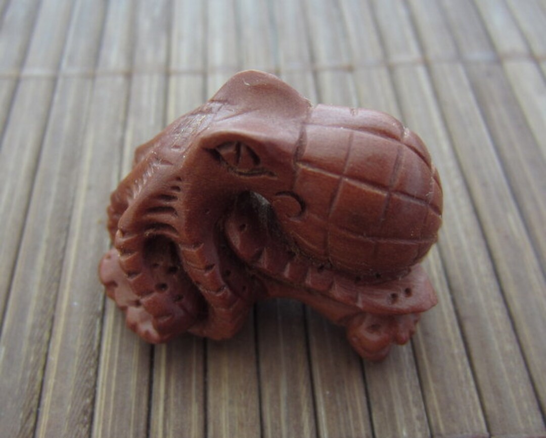 Three Dimensional Carved Sabo Octopus , Focal Piece, Jewelry Making ...