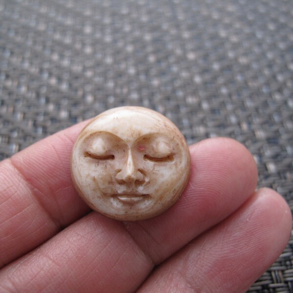 Carved Moon Face - Etsy