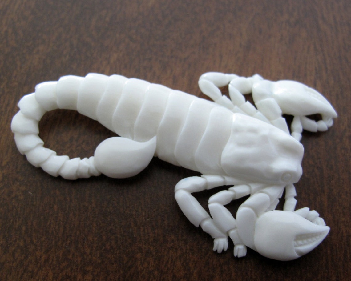 Excellently Detailed Hand Carved Scorpion Scorpio Jewelry | Etsy