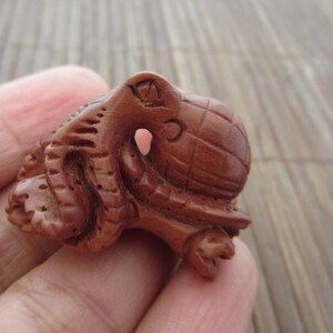 Three Dimensional Carved Sabo Octopus , Focal Piece, Jewelry Making ...