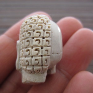 Excellent Detail Unique Two Face Skull, Bone Sculpture, Carved Deer ...