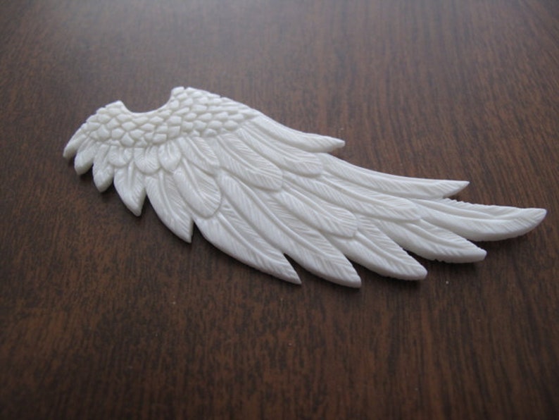 Angel Wing Hand Carved From Buffalo Bone Double Sided | Etsy