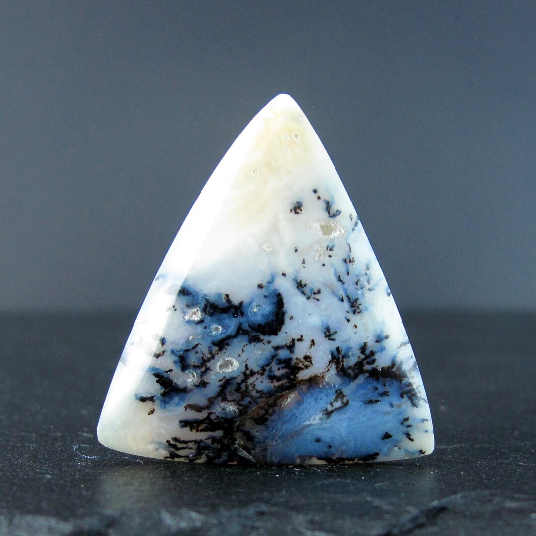 Triangular Merlinite Dendritic Opal Stone Cabochon S10046 - Etsy