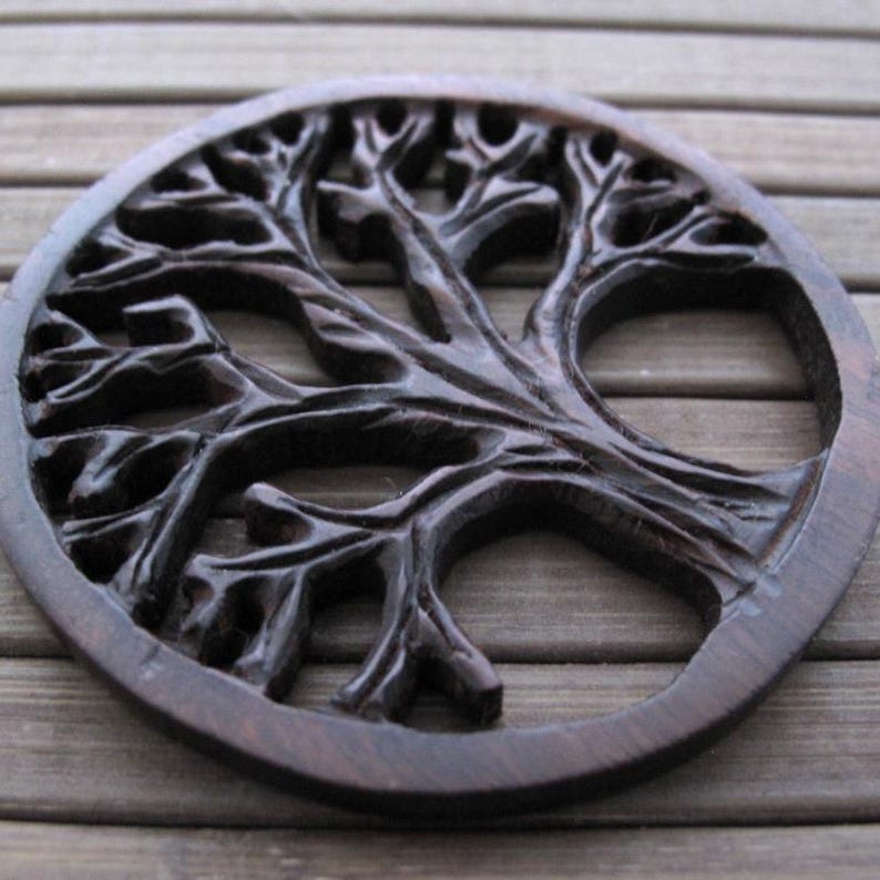 Large Tree of Life, Spiritual, Stringing , Sono Wood, Jewelry Making ...
