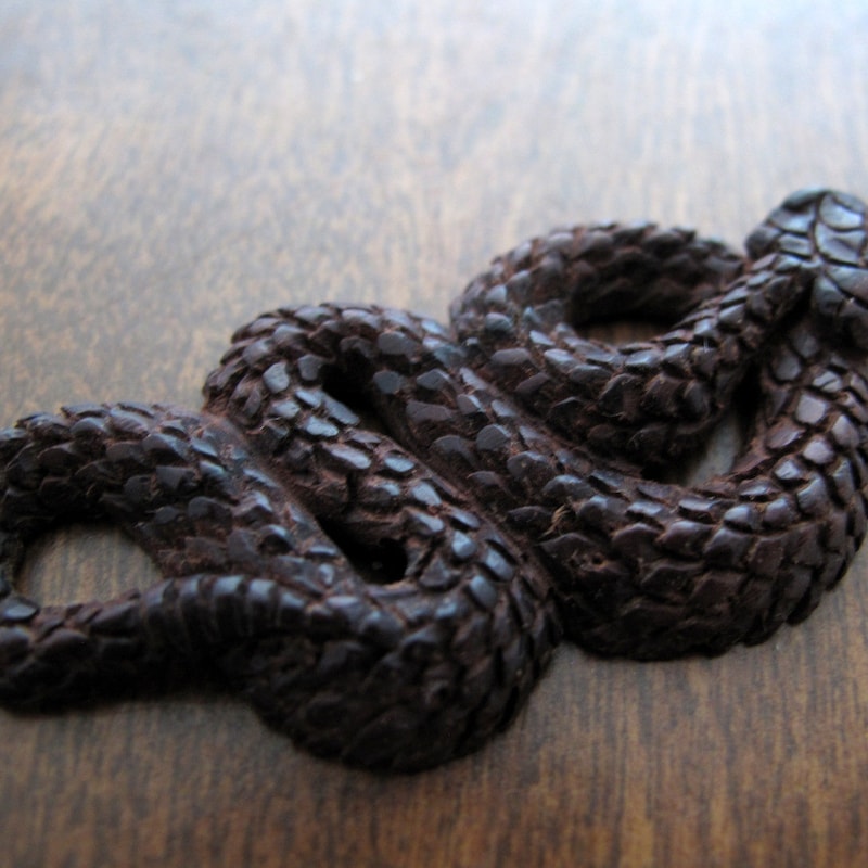 Carved Bead Snake - Etsy