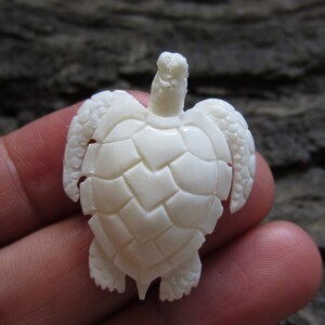 Adorable Baby Turtle, Side Drilled , Natural Component, Jewelry Making ...