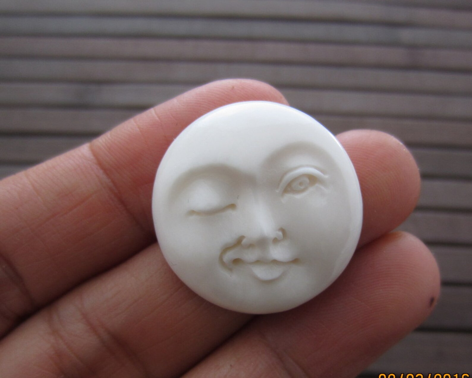 Winking Moon right Eye 25 Mm Moon Face Cabochon Buffalo | Etsy