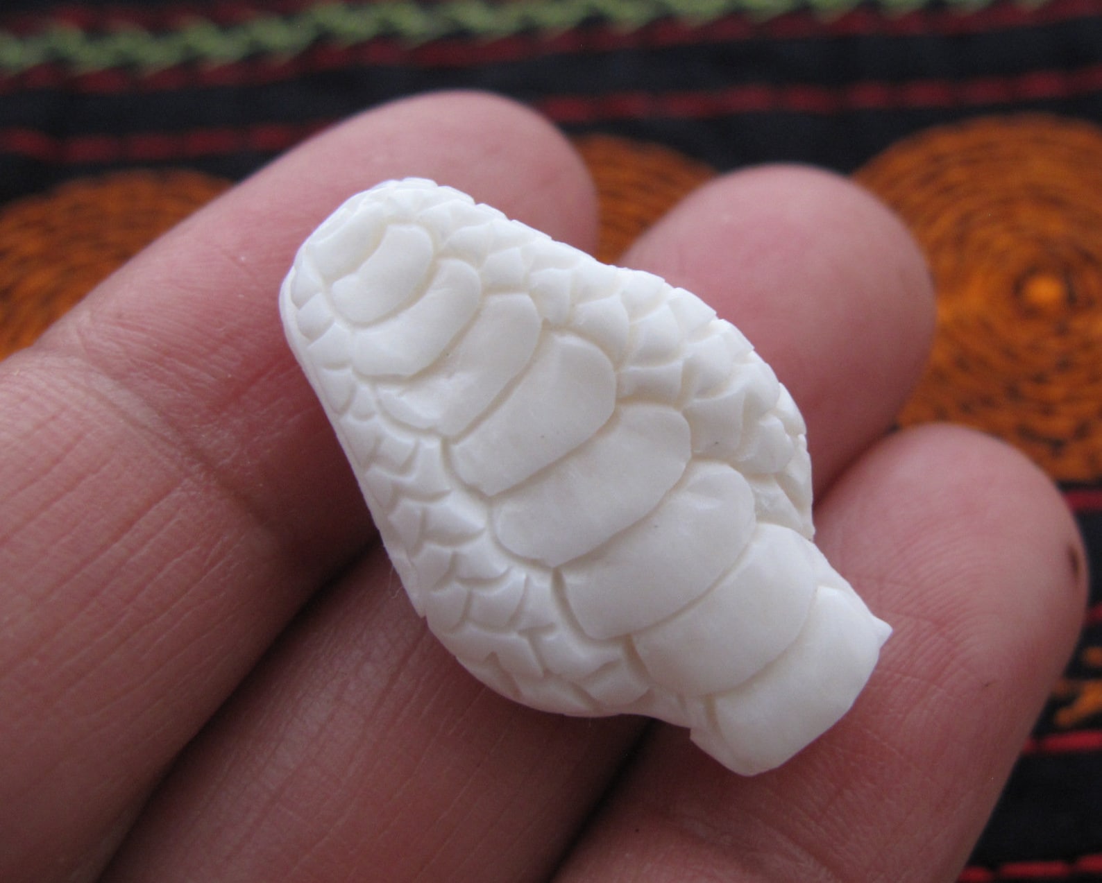 Amazing Detail Carved Snake Head Pendant Serpent Side - Etsy