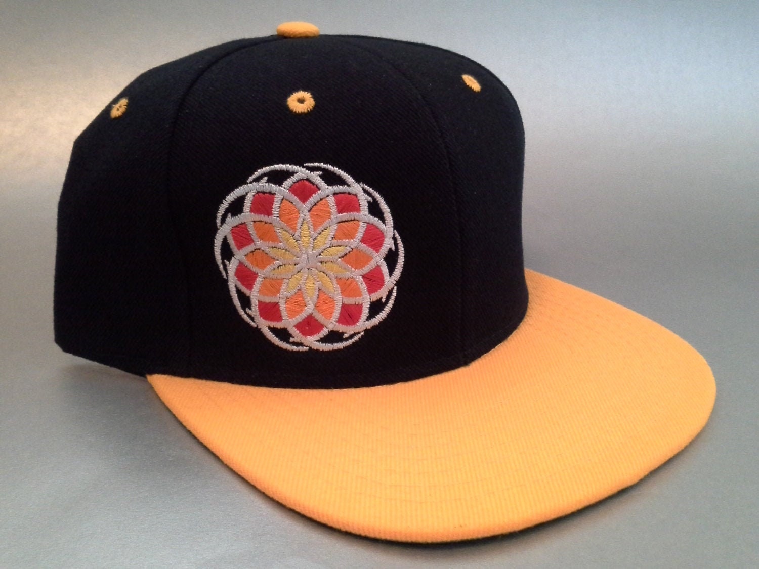 Pinwheel Snapback Hat made to order Crop Circle sacred | Etsy