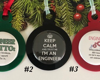 Engineer Gift Ornament I'm an Engineer I'm Good With - Etsy