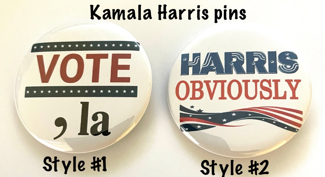 Kamala Harris for President Pin, Vote Kamala Pin, Kamala Keychain ...