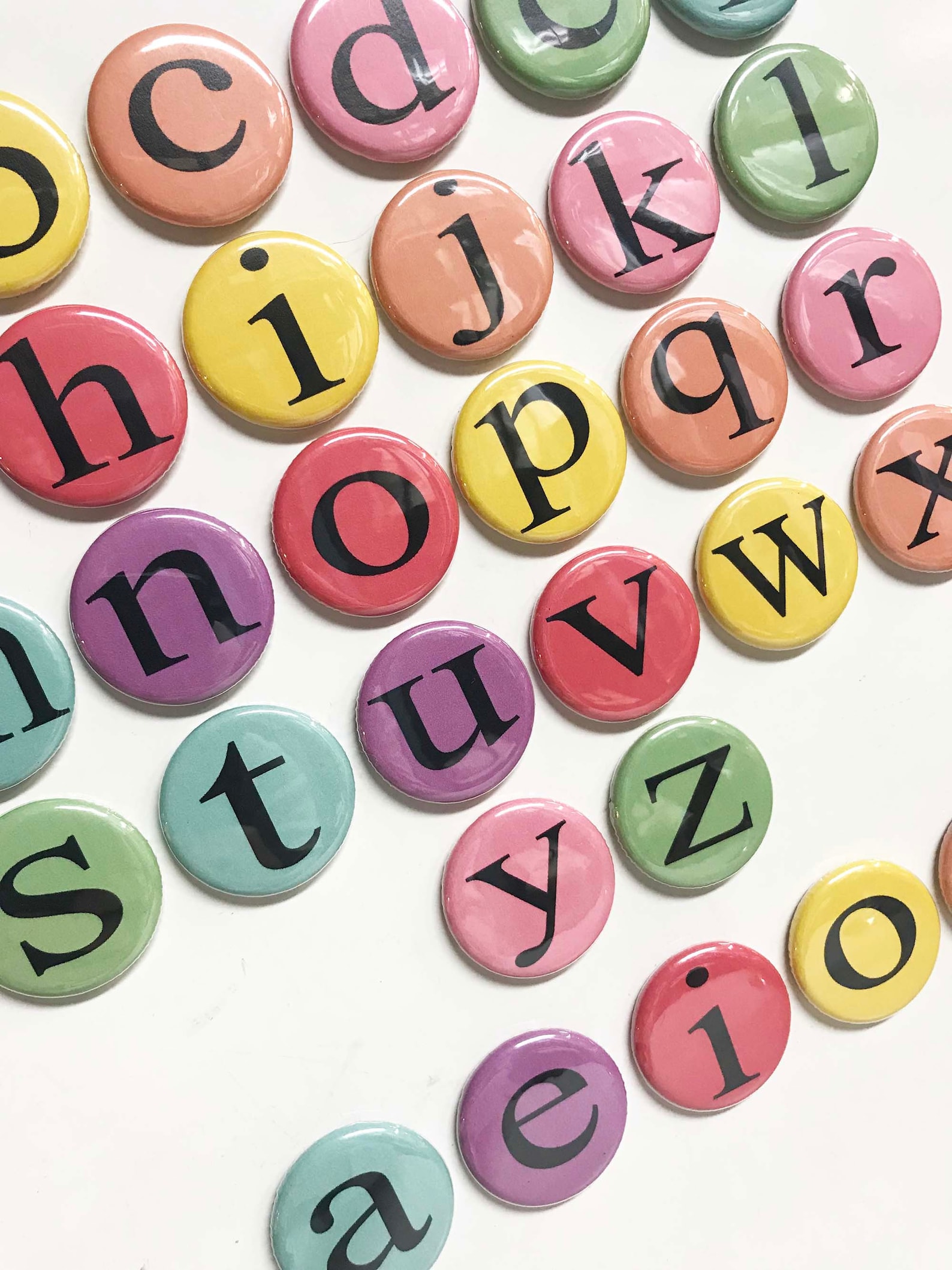 Alphabet Magnet Set colourful ABCs fridge magnets | Etsy