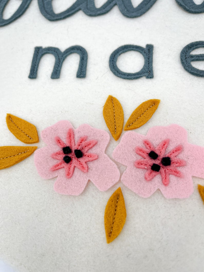 Custom Name Wool Felt Nursery Sign - Personalized Felt Banner - New ...
