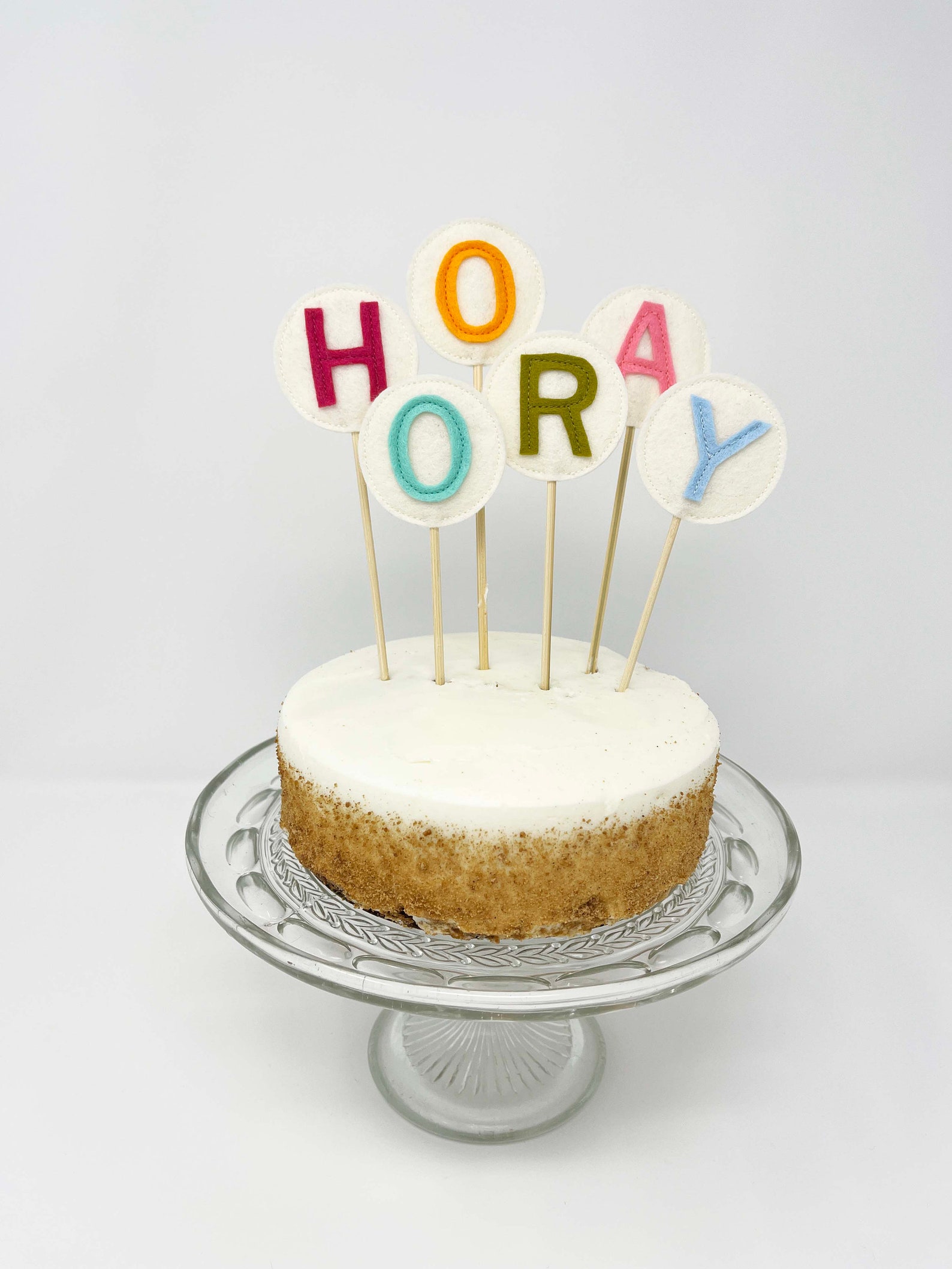 Custom Letter Birthday Decorations / Cake Name Sign / Felt - Etsy