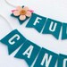 F%ck Cancer Cake Topper Felt Flowers Celebrate Being Cancer Free Cancer ...
