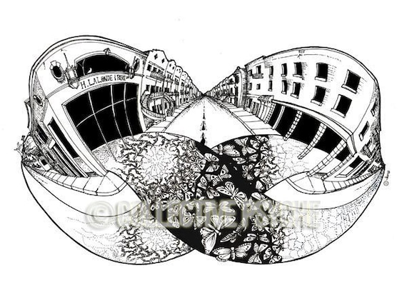 Carpet Moebius 13 X 19 Architectural Art Print | Etsy