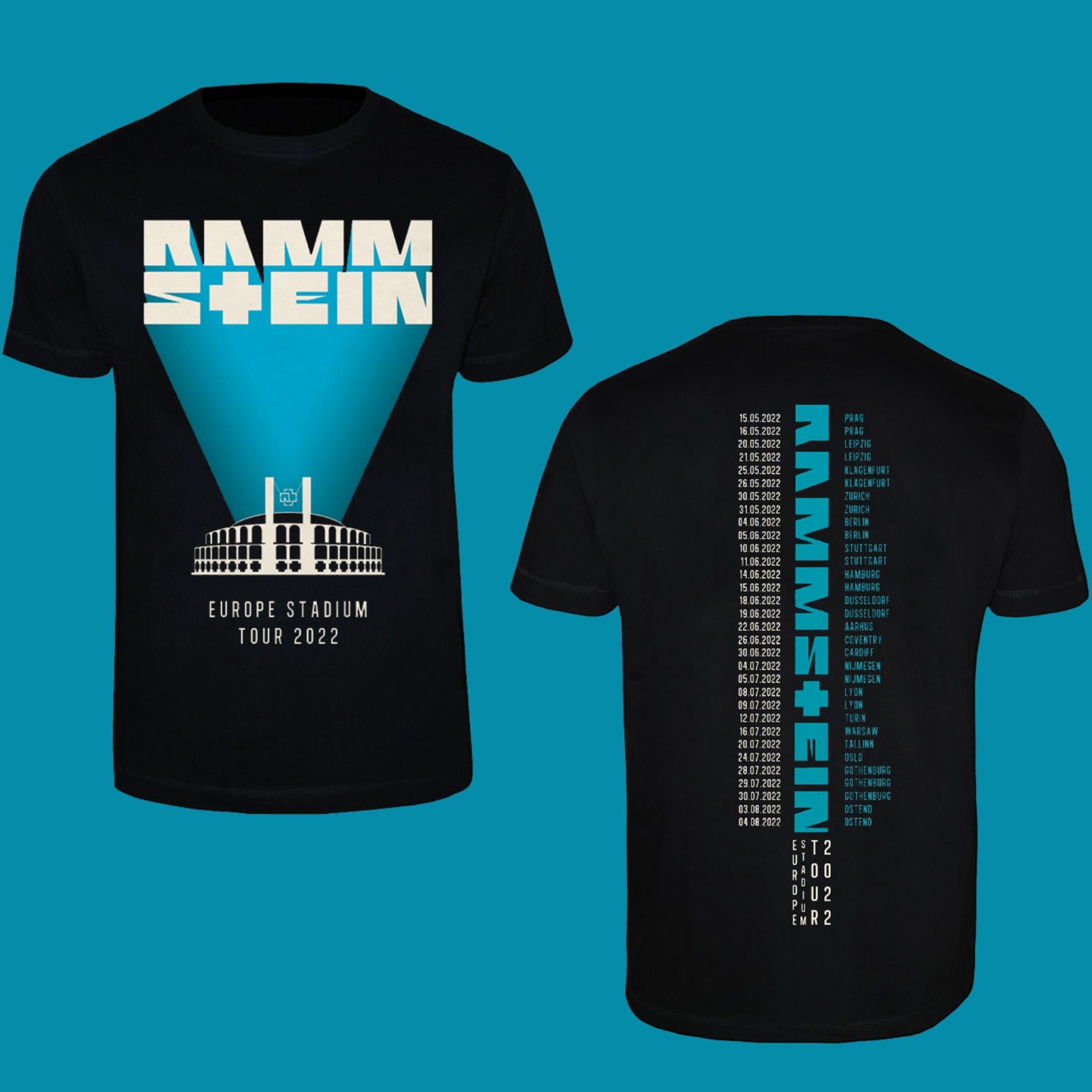 Rammstein Tour 2022 Shirt, Rammstein Europe Stadium Tour 2022 T-Shirt