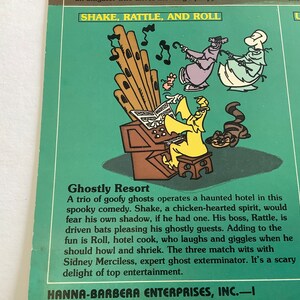 1977 Hanna-barbera heyyy, ITS THE KING Cartoon Display Card, 3 Cartoons ...