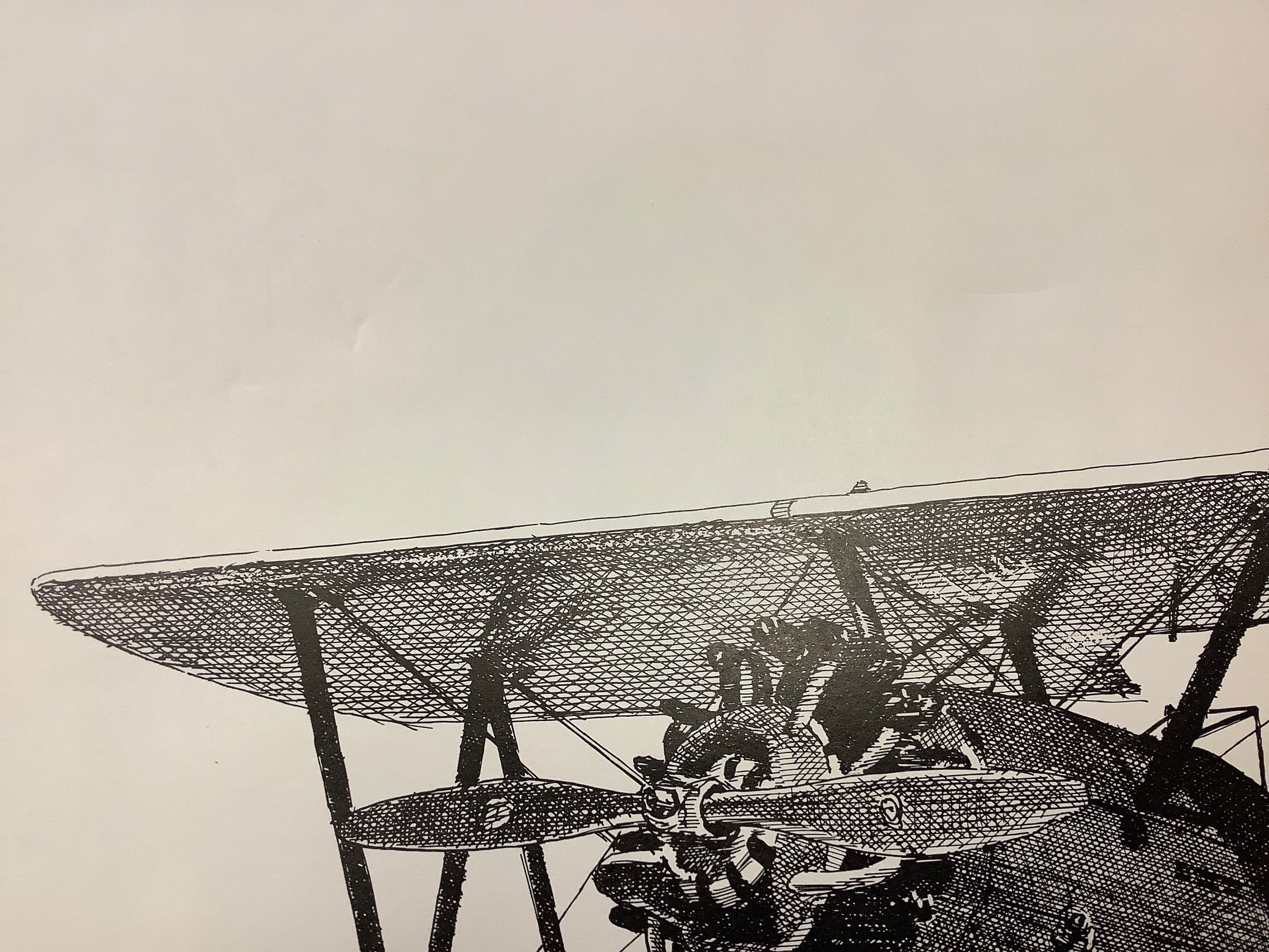 1979 Joe Milich US Army boeing PT-13A Stearman Aviation Print, Signed ...