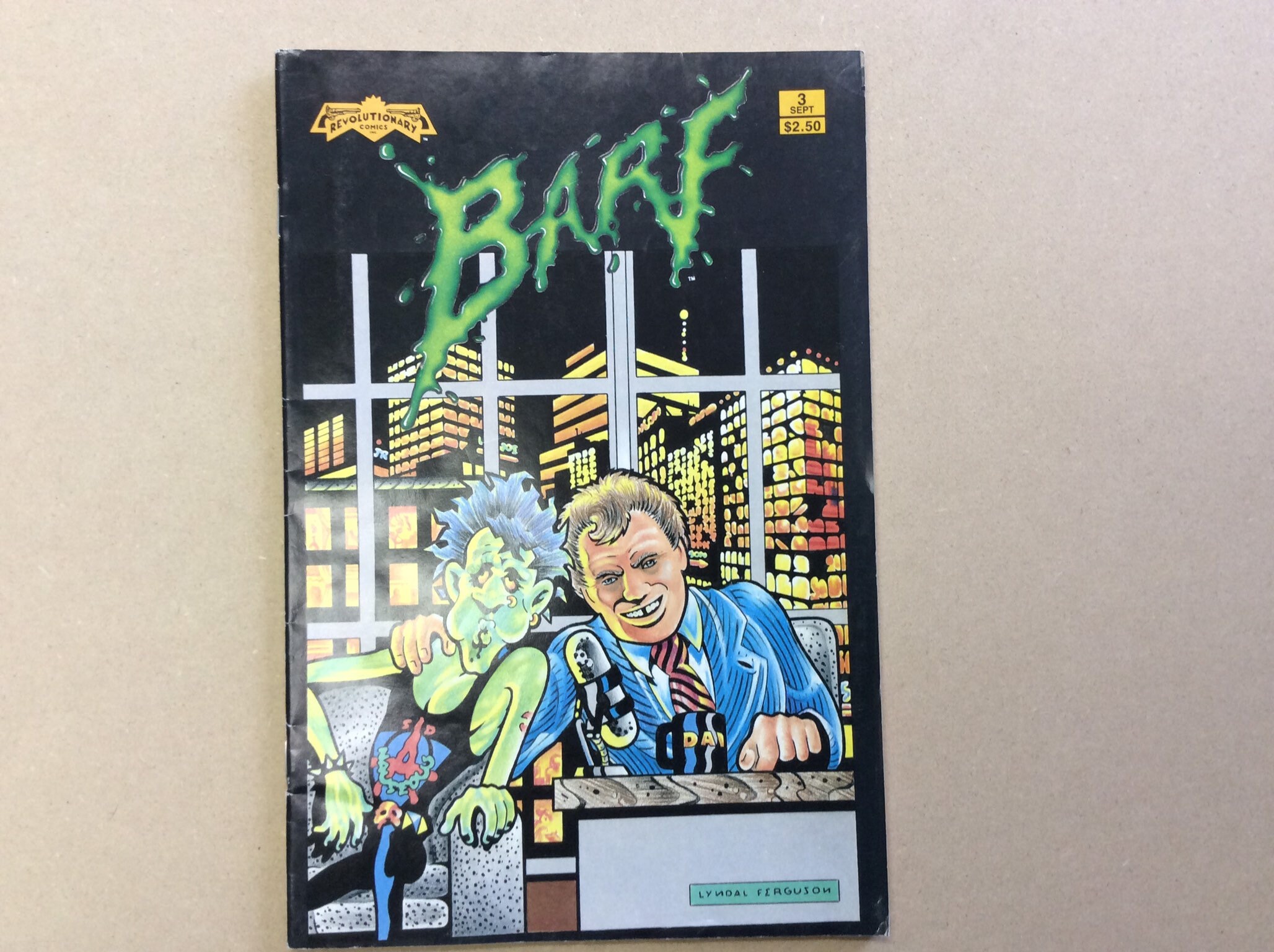 1990 Revolutionary Comics BARF Comic, Volume 1, Number 3, First Printing, Black and White - Etsy