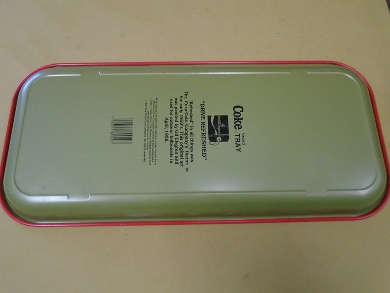 1990 Coca-cola drive Refreshed Metal Tray - Etsy