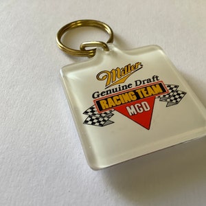 Vintage Miller Genuine Draft RACING TEAM MGD Keychain, Double Sided - Etsy