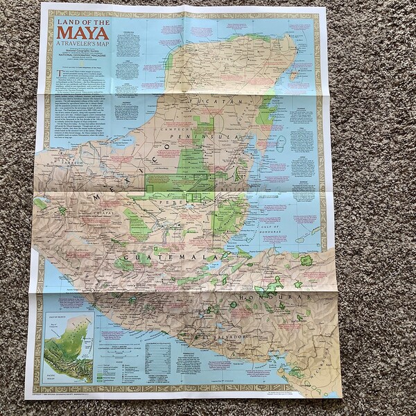 National Geographic Classic World Map - Etsy