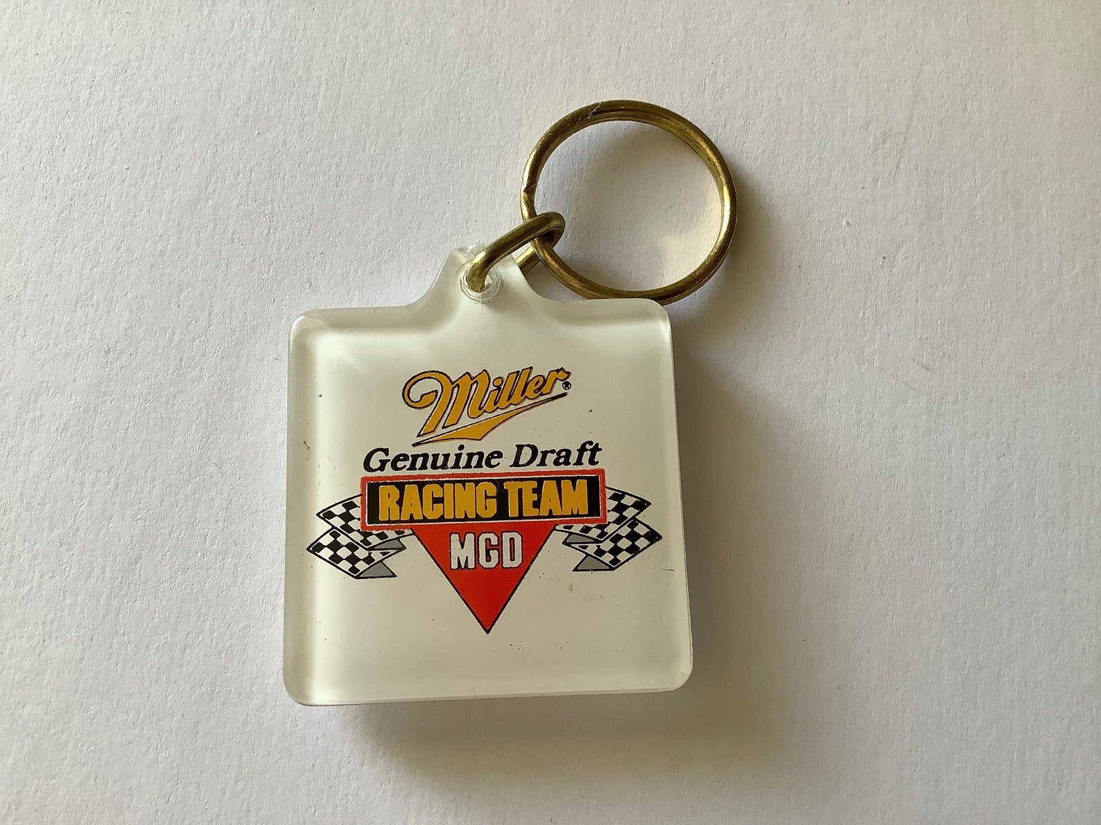 Vintage Miller Genuine Draft RACING TEAM MGD Keychain, Double Sided - Etsy
