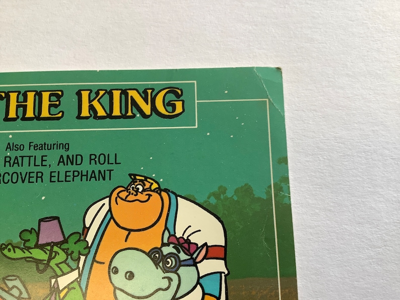 1977 Hanna-barbera heyyy, ITS THE KING Cartoon Display Card, 3 Cartoons ...