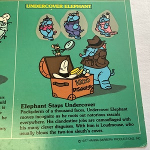 1977 Hanna-barbera heyyy, ITS THE KING Cartoon Display Card, 3 Cartoons ...