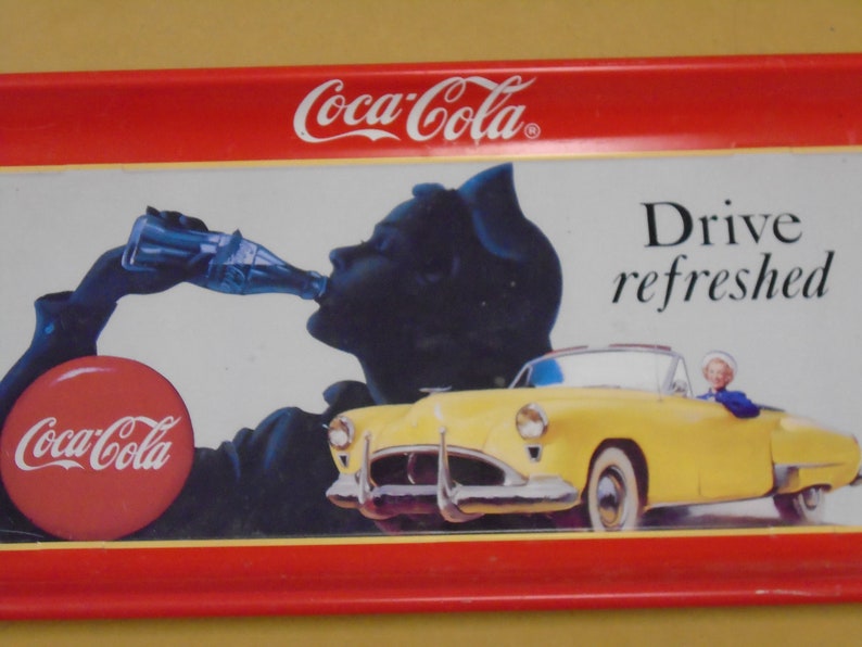 1990 Coca-cola drive Refreshed Metal Tray - Etsy