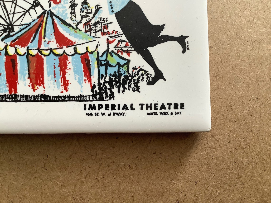 1961 David Merrick Play CARNIVAL a New Musical Tile Poster, Imperial ...