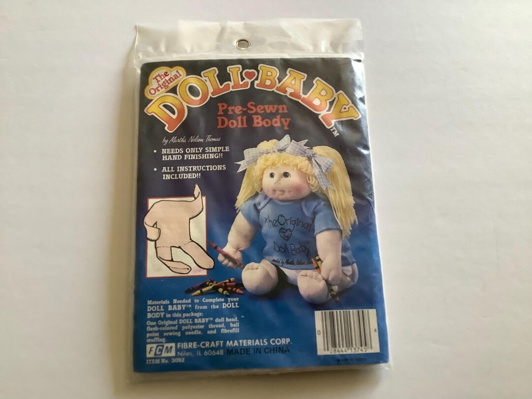 1980s Martha Nelson Thomas pre-sewn Doll Body Kit, Unopened,the ...