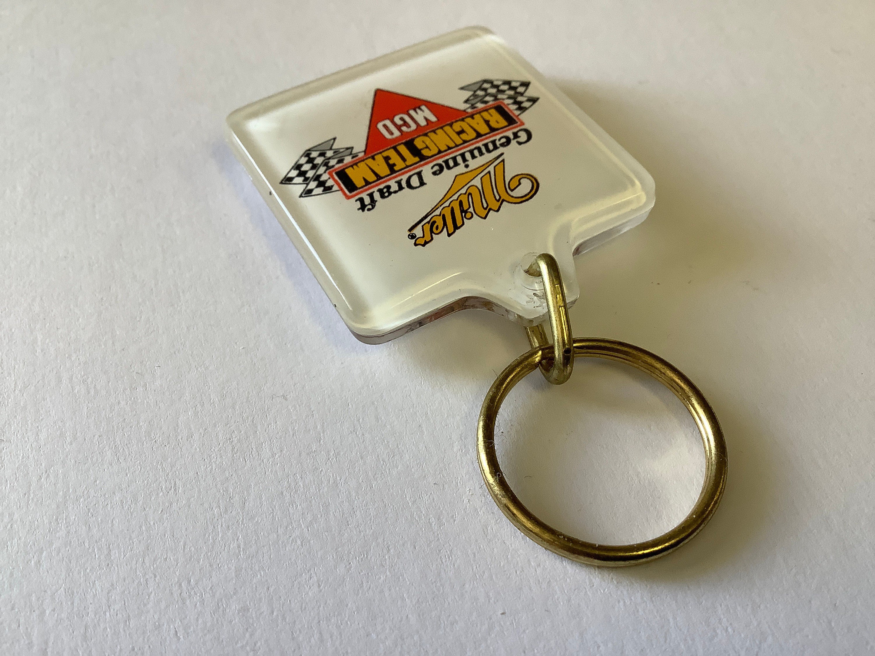 Vintage Miller Genuine Draft RACING TEAM MGD Keychain, Double Sided - Etsy