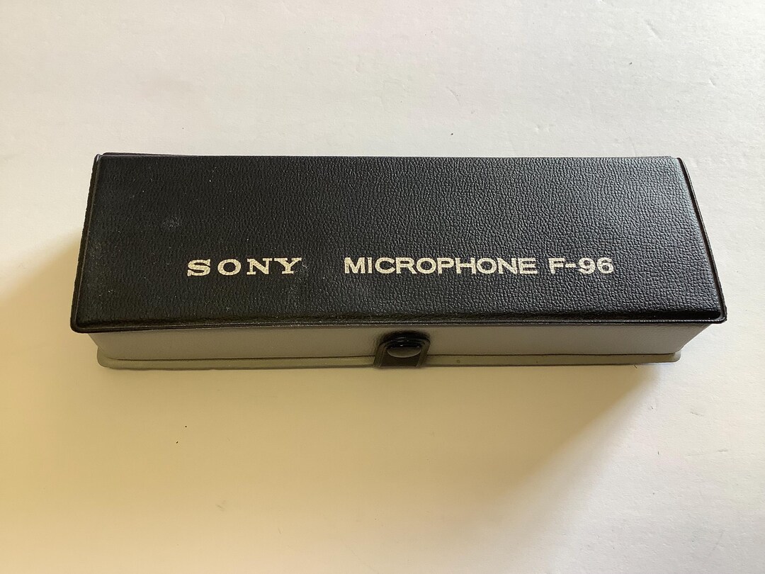 Vintage Sony Microphone F-96 Original Case, Made in Japan, IMP. LOW ...