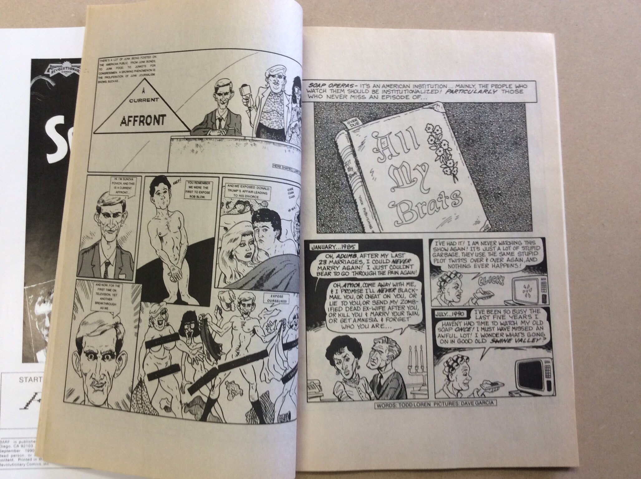 1990 Revolutionary Comics BARF Comic, Volume 1, Number 3, First Printing, Black and White - Etsy