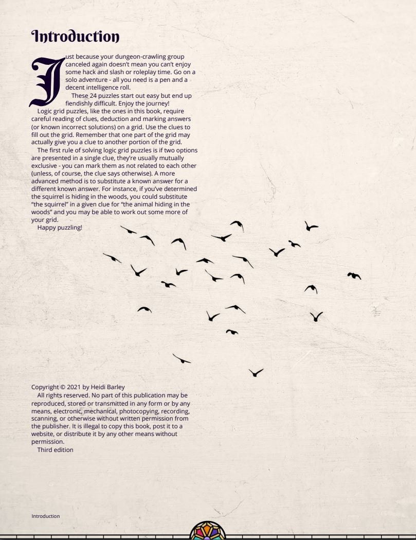 Two Dozen D&D Logic Puzzles - Go on a Dungeons and Dragons Adventure ...