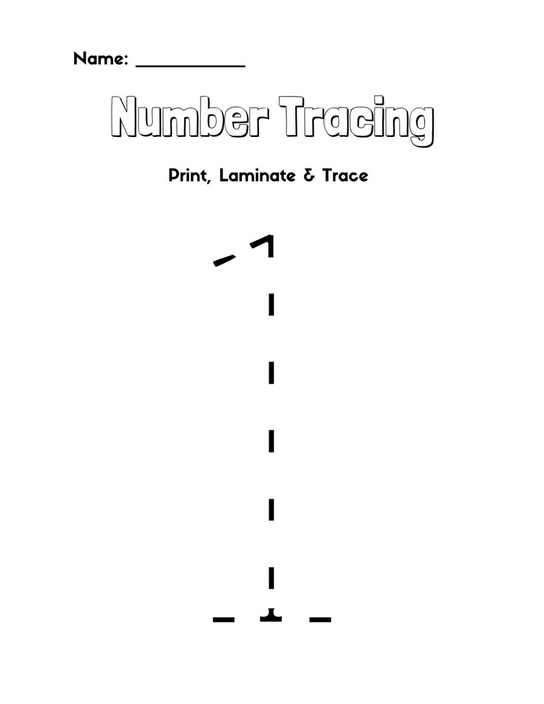 Number Tracing Worksheets 0–20 – Preschool Learning Activity (PDF ...