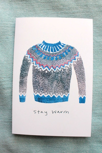 Sweater Card Set - Etsy