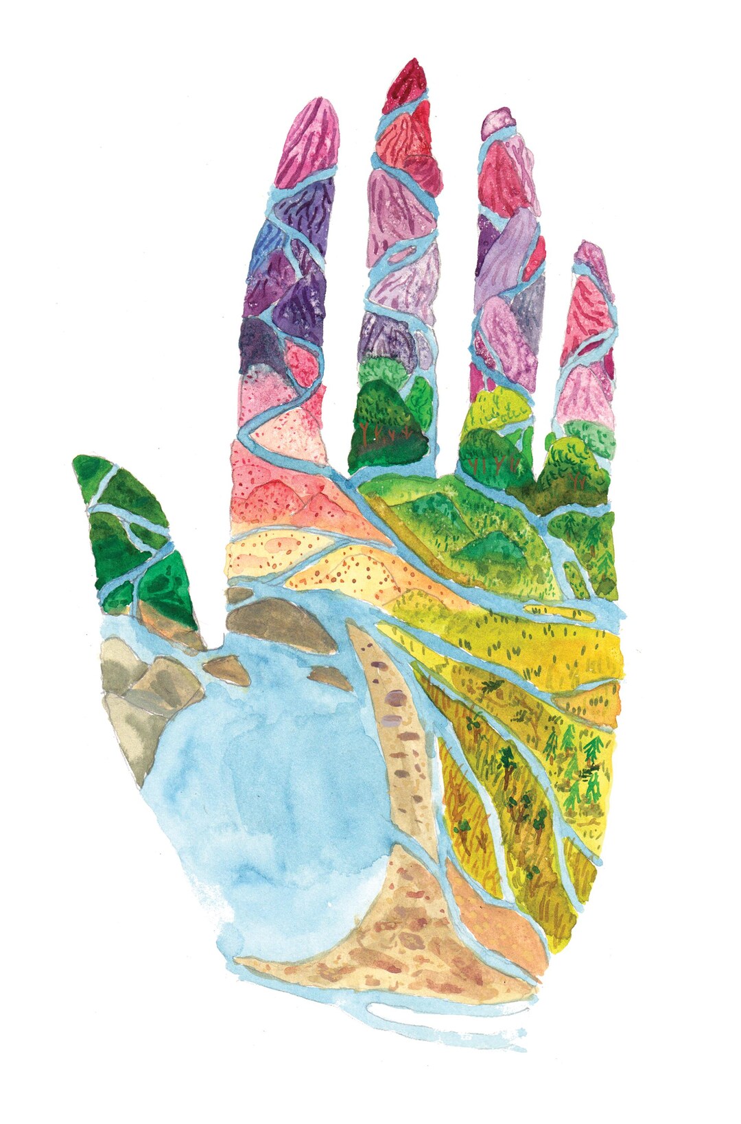 Journey Hand Print - Etsy