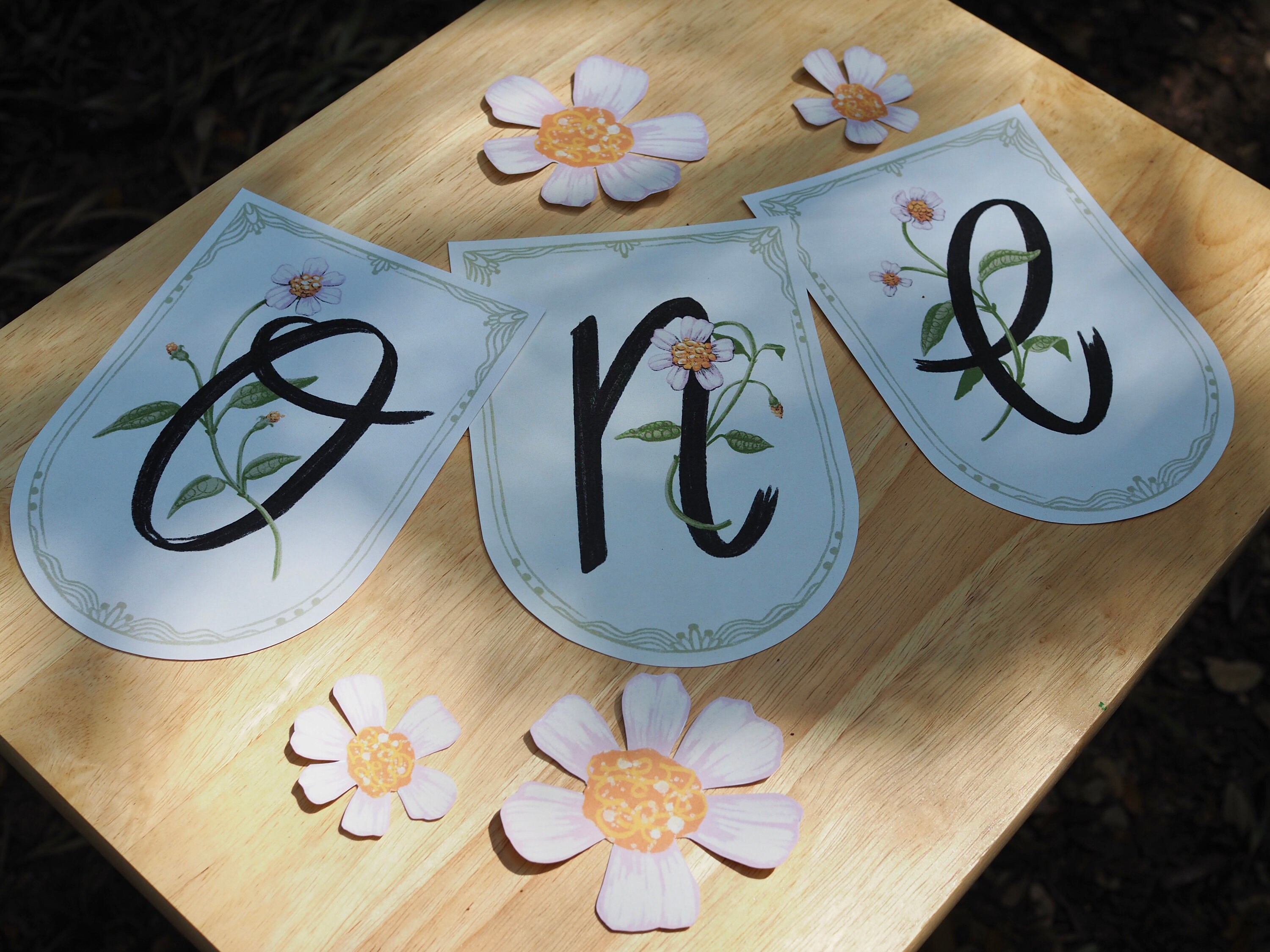 First Birthday Banner Printable ONE Banner Wildflower - Etsy